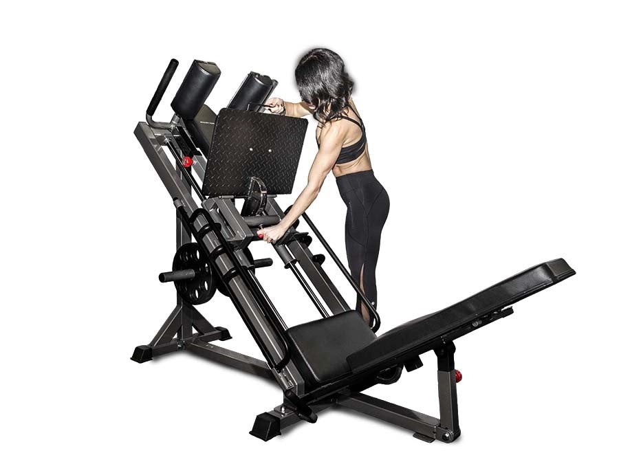 F660 Linear Bearing Leg Press / Hack Squat – HomeFit Exercise Equipment